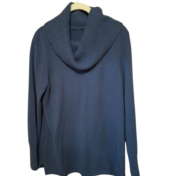 Talbots | Sweaters | Talbots 0 Cashmere Wool Turtleneck Sweater Blue ...